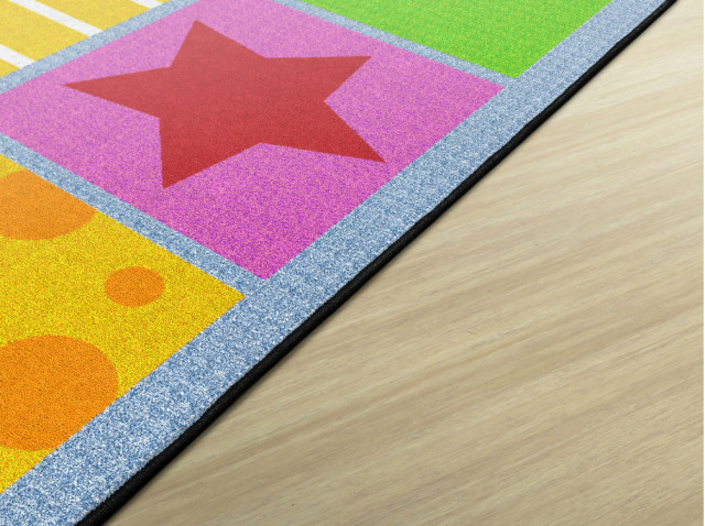 Flagship Carpets VA331-58A 10'9"X13'2" Silly Seating Educational Rug ...