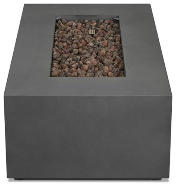 Real Flame Aegean Small Propane Fire Table with Conversion Kit in Slate ...