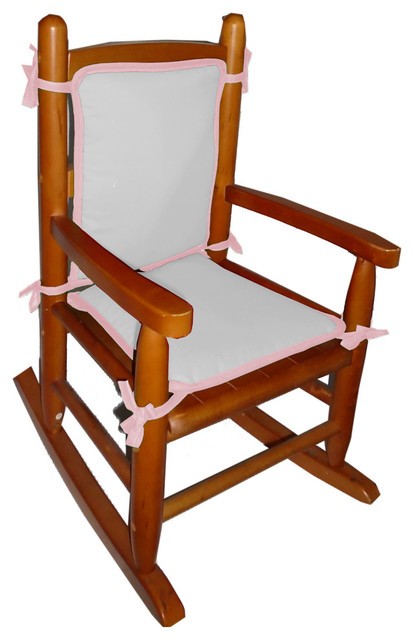 Two Tone Child Rocking Chair Cushion - Contemporary - Seat Cushions ...