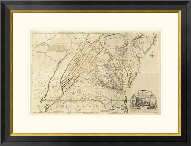 "Composite: Virginia, 1776" Framed Digital Print by Thomas Jefferys ...