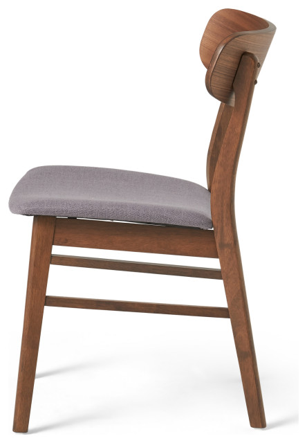 GDF Studio Lucille Fabric/ Wood Finish Dining Chair, Set of 2 ...