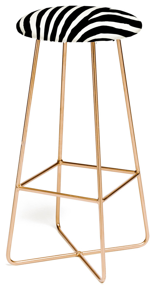 Natalie Baca Zebra Stripes Bar Stool - Contemporary - Bar Stools And ...