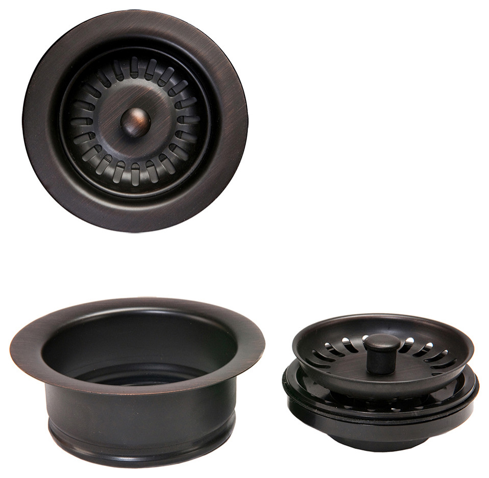 Drain Combination Package for Double Bowl Kitchen Sinks - Oil Rubbed ...