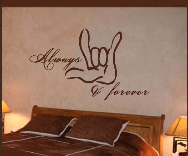Always And Vinyl Wall Decal lo035alwaysvi, 18 in. - Contemporary - Wall ...