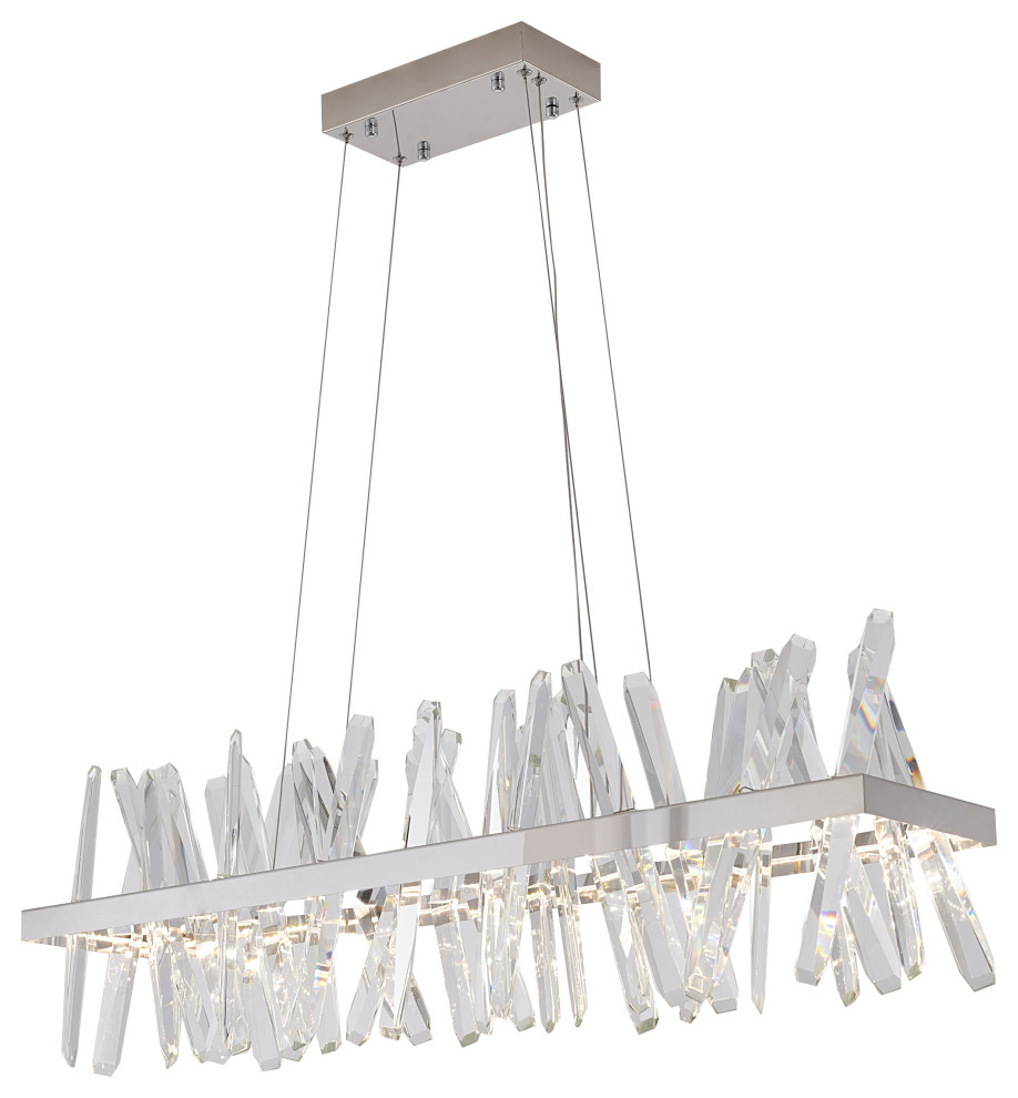 Bethel International Ft96C39Ch 4-Light Led Chandelier, Chrome ...