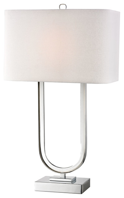 Spun Metal Lamp With Natural Shade - Transitional - Table Lamps - by ...