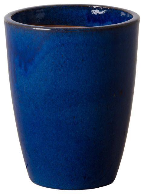 12" Bullet Planter - Contemporary - Outdoor Pots And Planters - by ...