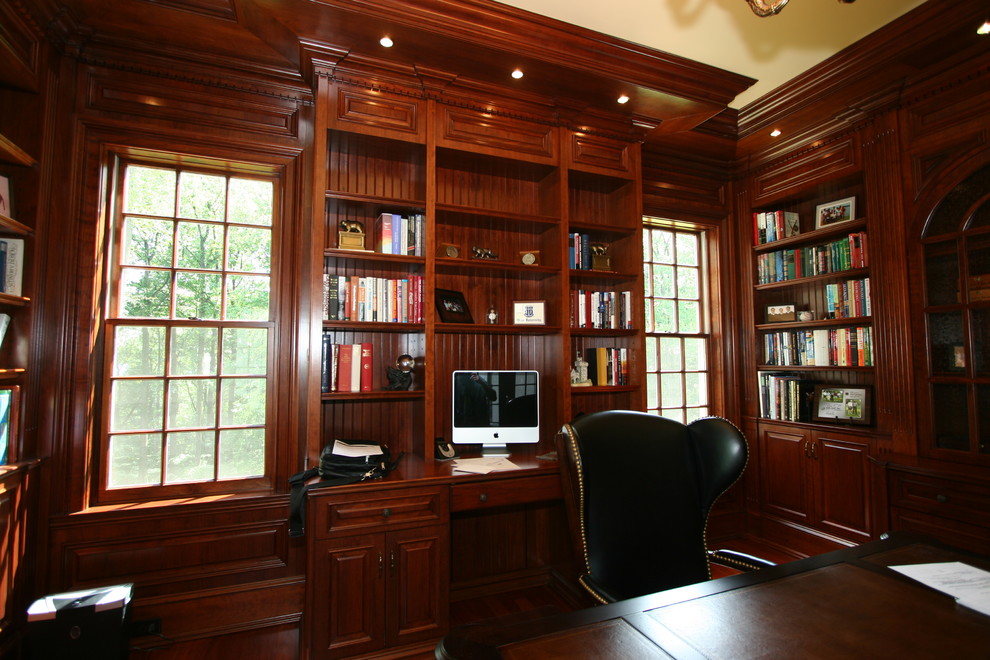 Custom Library - Home Office - Traditional - Home Office - Philadelphia ...