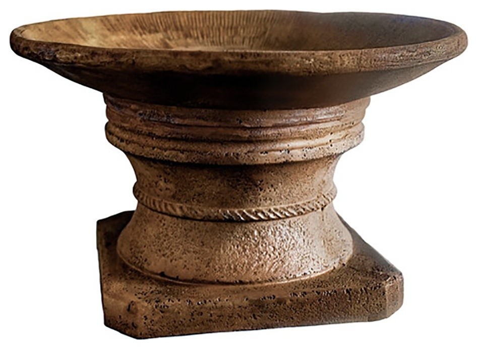Rustic Birdbath, Garden Fountains & Birdbaths - Traditional - Bird ...
