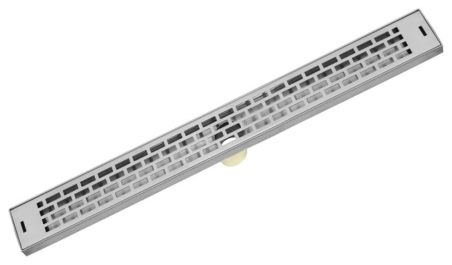 LUXE Subway Grate Linear Drain, 26" - Contemporary - Tub And Shower Parts - by LUXE Linear ...
