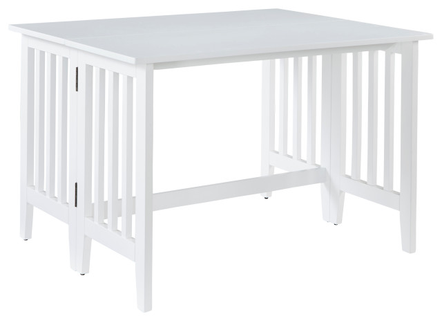 Southport Drop Leaf Dining Table White - Craftsman - Dining Tables - by ...