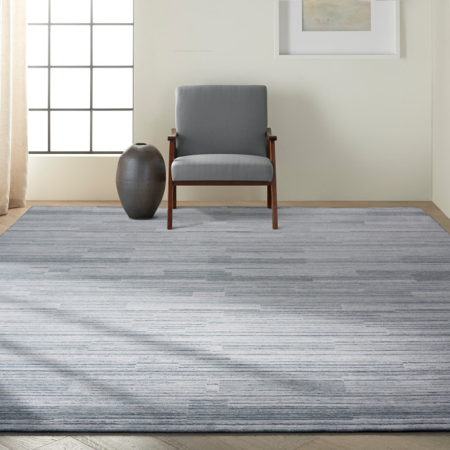 Calvin Klein Abyss CK990 Area Rug, Blue, 9' x 12' - Transitional - Area ...
