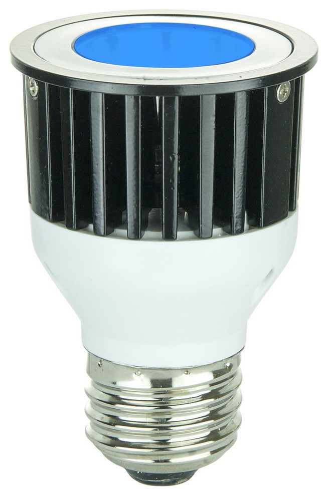 Mr16 Colored Mini Reflector, Medium Base, Blue - Contemporary - Led ...