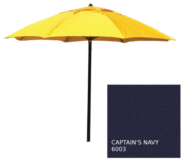 Las Olas 8 Rib .302 7.5' Octagon Market Umbrella, Captain's Navy ...