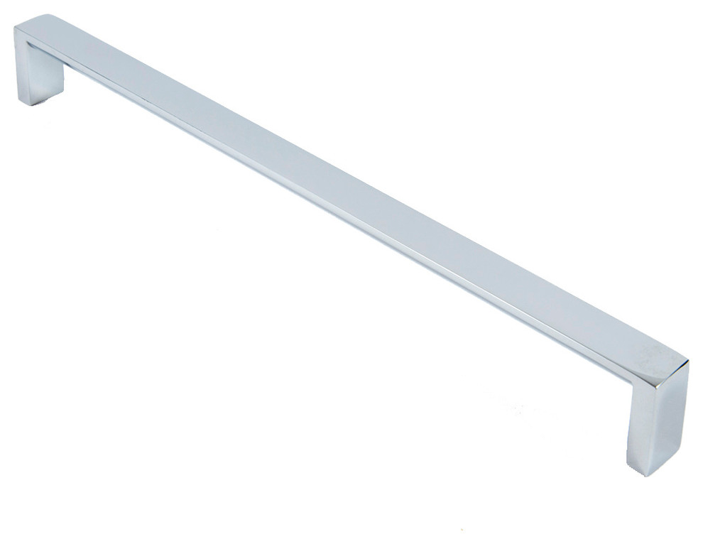 12" Modern Square Pull, Chrome - Contemporary - Cabinet And Drawer ...