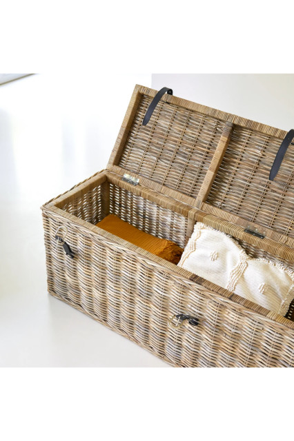 Natural Rattan Chest | Tikamoon Kubu - Tropical - Accent Chests And ...