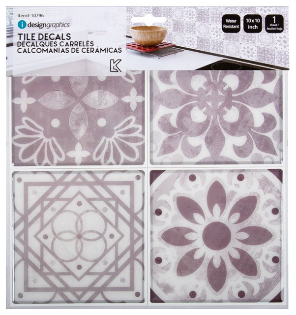 Truu Design Plastic Peel/Stick Backsplash Wall Tile Set Multi-Color ...