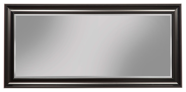 Full Length Leaner Mirror With a Rectangular Polystyrene Frame, Black ...