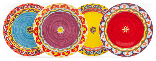 Euro Ceramica Galicia 16 Piece Dinnerware Set, Service for 4 ...