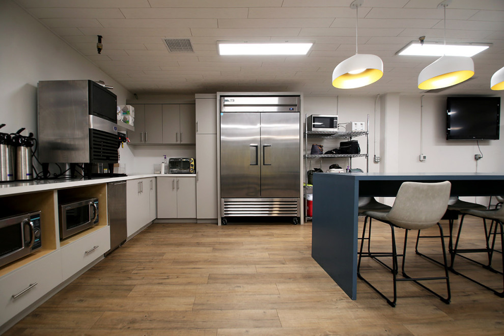 Break Room Remodel - Industrial - Los Angeles - by Satin & Slate | Houzz