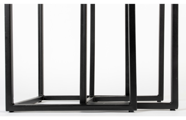 Wooden Chevron Side Tables (2) | DF Parker - Industrial - Coffee Table ...