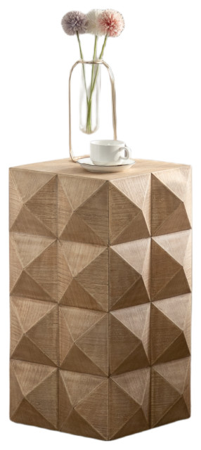 23.62" Height Three-dimensional Embossed Pattern Coffee Table ...