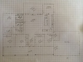 Rough draft of floor plan- thoughts?