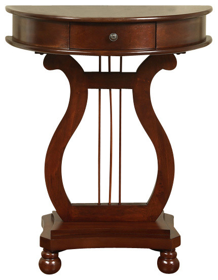 Half Moon Harp Table - Traditional - Side Tables And End Tables - by ...