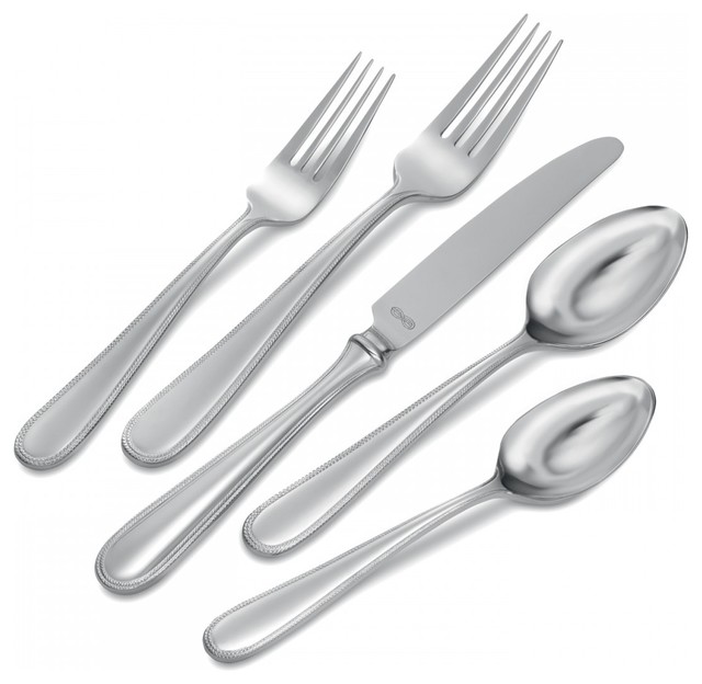 Vera Wang Infinity 40-Piece Flatware Set - Traditional - Flatware And ...