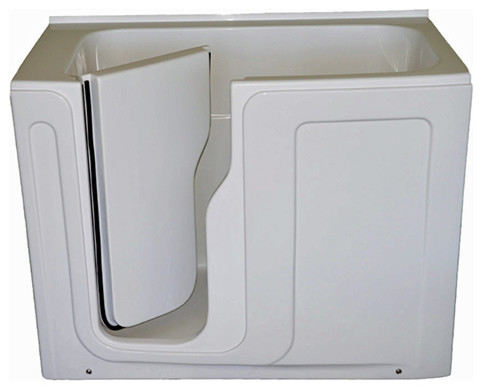 53"L x 30"W Walk In Tub, Bone - Contemporary - Bathtubs - by Watertech ...