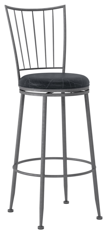 Hillsdale Slemmons Commercial Grade Metal Counter Height Swivel Stool ...