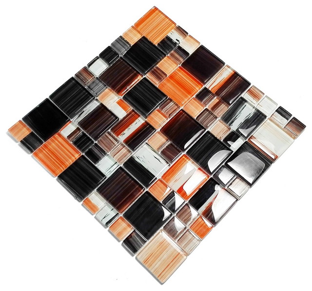 Colorful Plaid - 3-Dimensional Mosaic Decorative Wall Tile ...