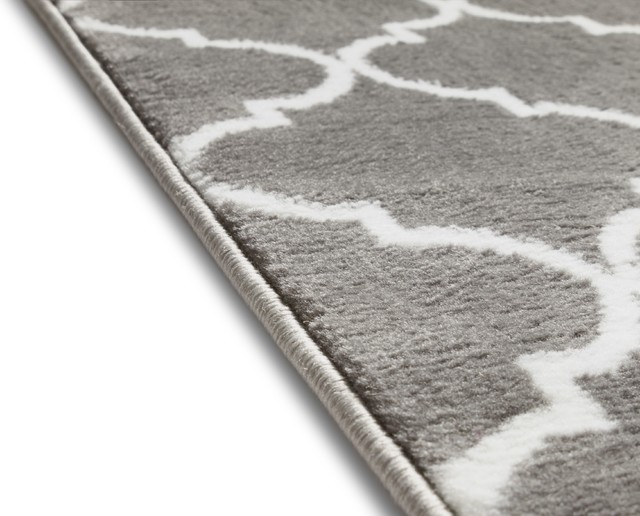 Well Woven Dulcet Elle's Lattice Modern Geometric Trellis Gray Area Rug ...