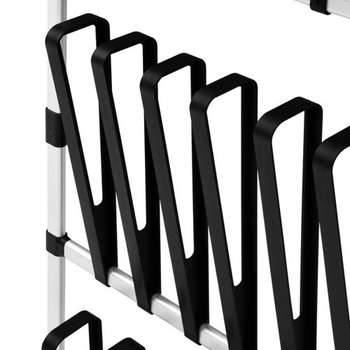 vidaXL Shoe Rack Telescopic Shoe Organizer Shelf Stand with Rods ...