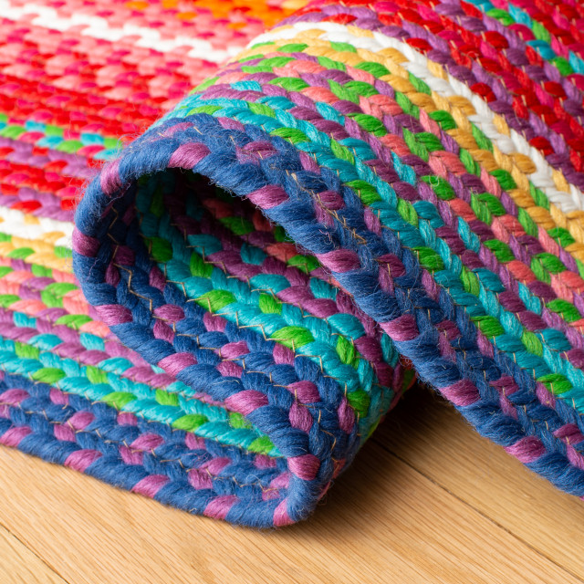 Safavieh Braided Collection BRD316 Rug, 3'x5' Oval - Contemporary ...