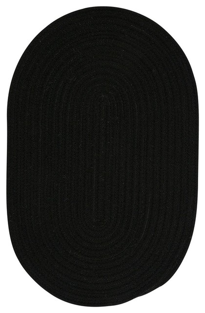 Bristol Rug, Black, 4'x6' Oval, 4'x6' Oval - Contemporary - Area Rugs ...