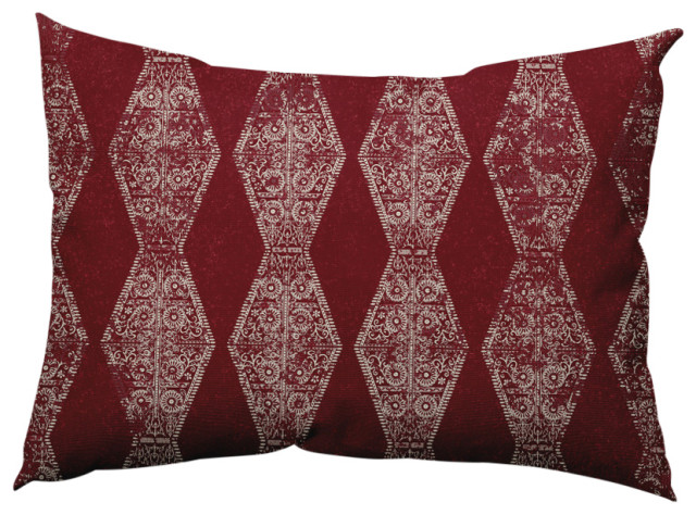 Pyramid Stripe Indoor/Outdoor Pillow, 14x20" - Contemporary - Outdoor ...