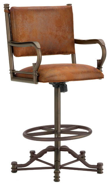 Baltimore Tilt Swivel Counter Stool, 26" - Traditional - Bar Stools And ...