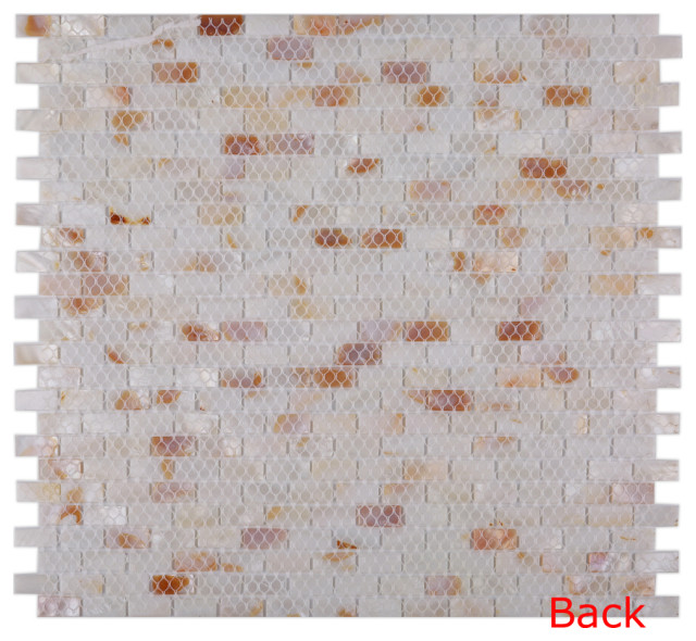 A03S Walls Tiles Mother Of Pearl I-Shaped Mosaic Shell Backsplash Tile ...