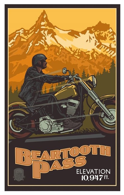 by Artist Paul A. Lanquist Beartooth Pass Cooke City Art Print, 30"x45 ...