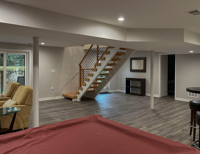 99_Modern & Open L-Shape-Winder Stair, Arlington VA 22207 - Staircase ...