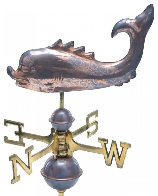 Weathervane Polished Solid Copper Whale Desktop Desk Tabletop ...
