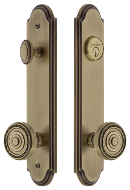 Arc Tall Plate Complete Entry Set, Soleil Knob, 2.375" Backset ...