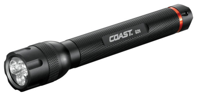 Coast 19807 G26 LED Flashlight,330 lumens, Assorted Silver/ Black ...