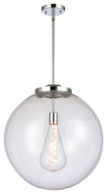 Beacon 1-LT 18" Pendant 221-1S-PC-G202-18-LED, Polished Chrome ...