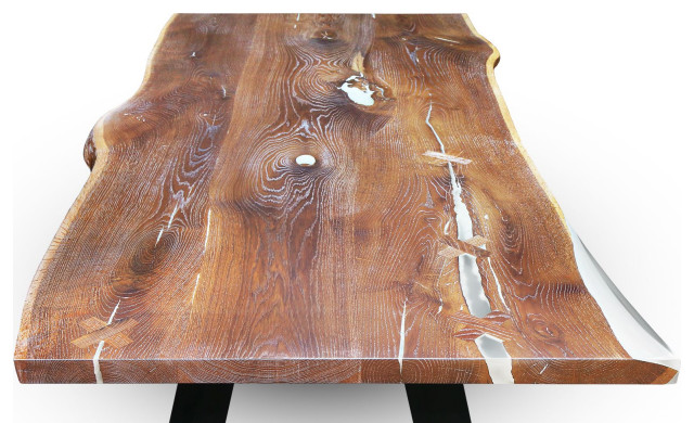 BANUR-A Solid Wood Dining Table - Rustic - Dining Tables - by MAXIMAHOUSE | Houzz