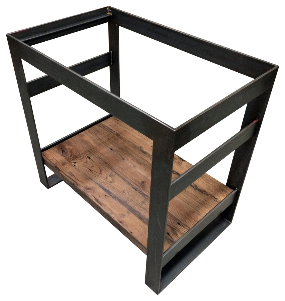 Providence _ Open Frame Steel Bath Vanity - Industrial - Bathroom ...