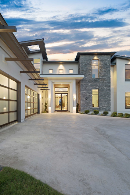 The Dominion Modern Custom home - Modern - House Exterior - Austin - by ...