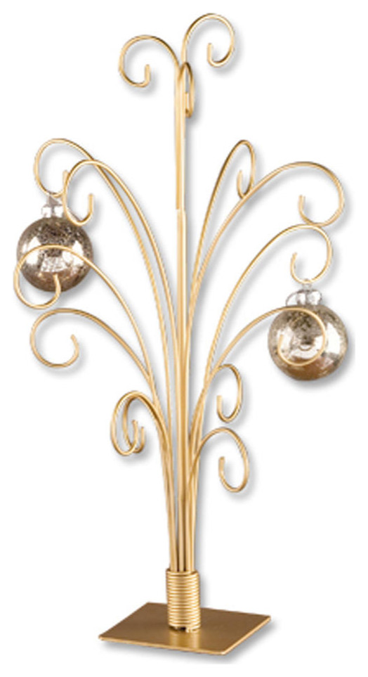 12 Arm Metal Ornament Tree - Modern - Christmas Ornaments - by Tripar ...