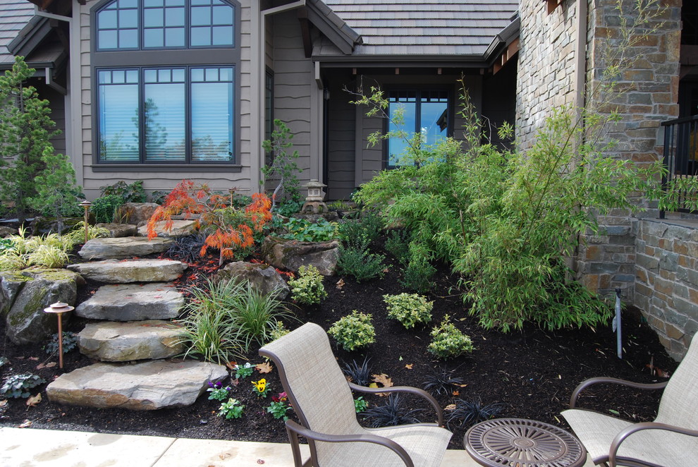 Steps through landscape - Traditional - Landscape - Portland - by All ...
